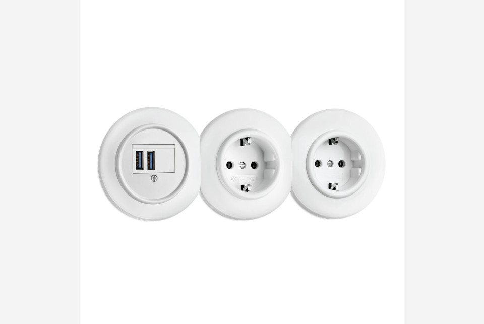 THPG duroplasta rāmi apaļš, 1 taisna mala|Juheko - Tekstila kabeļi un apgaismojuma piederumi